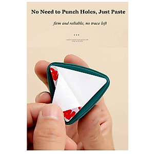 8 Pieces Kitchen Towel Holder, Kitchen Towel Hooks Self Adhesive, Wall Mount Towel Holder for Bathroom, Kitchen , Wall, Cabinet and Garage, Dish Towel Rack, Metallic