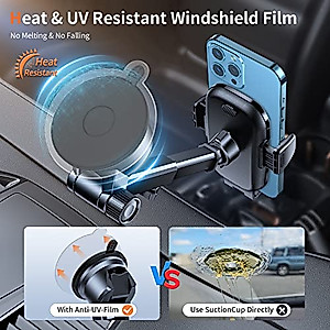 1Zero Universal Phone Holder for Car [Super Stable & Hands-Free] Car Vent Phone Mount [Thick Case & Big Phone Friendly] Car Phone Holder Mount for Vent Dashboard Windshield