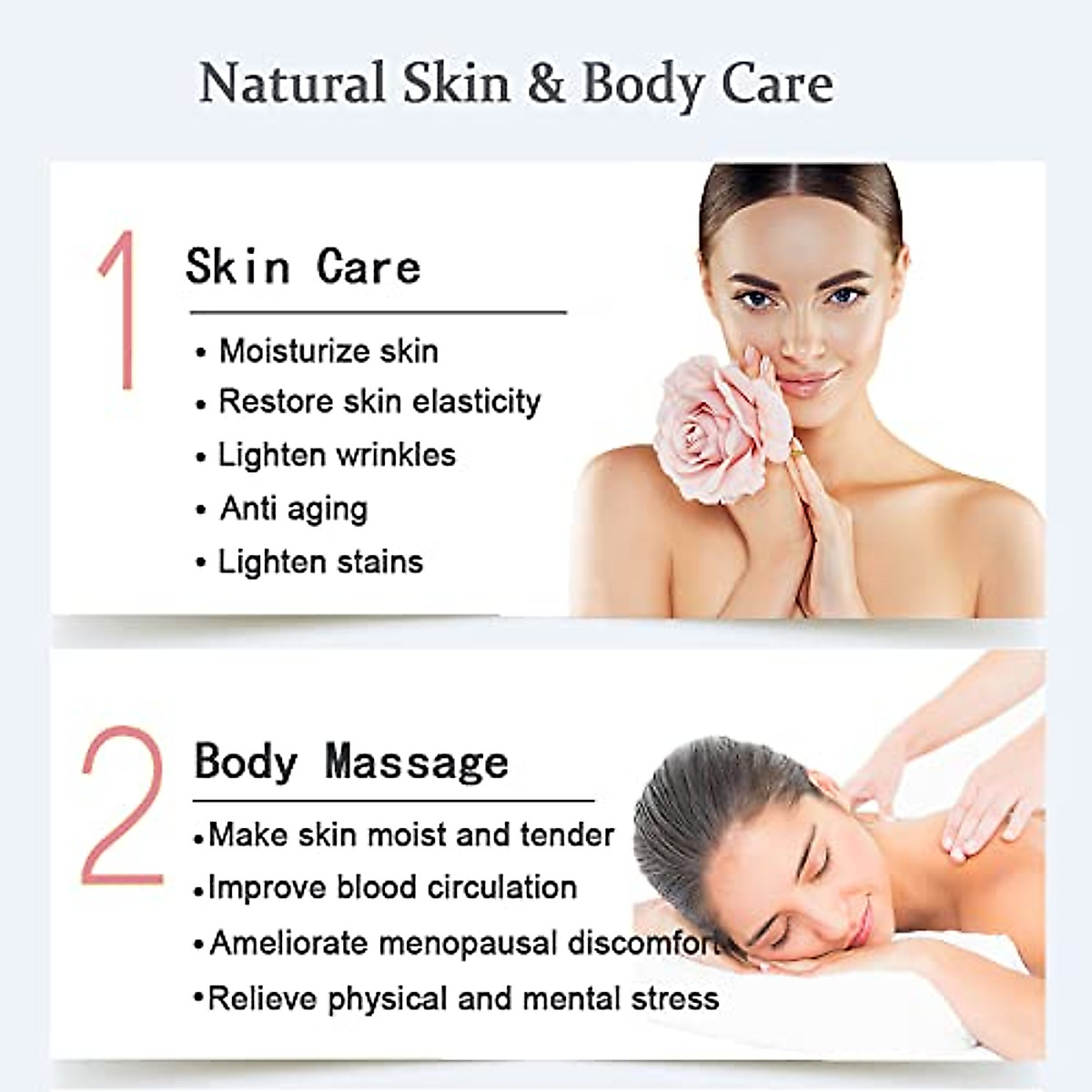 Rose Essential Oil 100% Pure Aromatherapy Oil Best Grade Rose Oil for Diffuser, Perfumes, Massage, Skin Care - 10ml