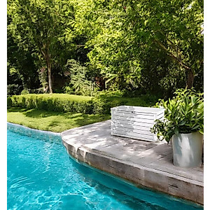 230 Gallon Deck Storage Box Outdoor Patio Container – Weather-Resistant, Lockable Outdoor Storage Solution for Patio, Garden, and Poolside (White)