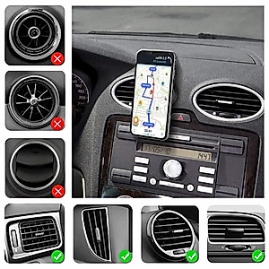 ZANEDY Car Universal Phone Mount for Collapsible Grip/Socket Mount Phone Holder Pop Air Vent Out Stand Car Mount 360 Degrees Dashboard Desk Wall Bracket for GPS Navigation All Smartphones