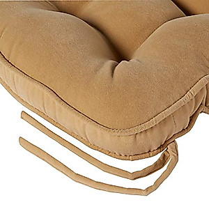 Greendale Home Fashions Hyatt Jumbo Rocking Chair Cushion, 2 Piece Set, Beige