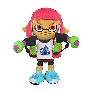 Little Buddy 1660 Splatoon 2 Series Inkling Girl Neon Pink 9.5" Plush
