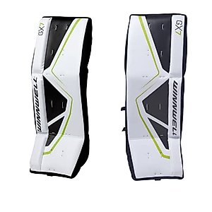 Winnwell Street Hockey Goalie Pads - GX-7 Goalie Equipment for Street & Road Games - Durable & Lightweight Protection Size 24"
