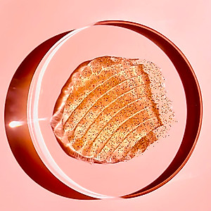 Gentle Exfoliating Scrub for Face & Body by ParadiseGal - Korean Skincare Set with Coconut & Glycolic Acid Jelly Scrub + Konjac Sponge & Bag - Ideal for Smoothing Rough Skin, KP, Cellulite