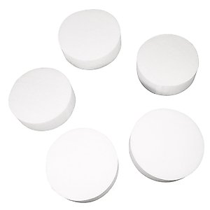Ciieeo 5pcs Foam Disc Polystyrene Cake Dummies Foam Cake Model Foams Cake Tray Arts and Crafts for Kids Cake Making Training Supplies Foam Decorative Items Manual White Child