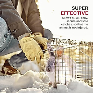 Heavy Duty Catch Release Medium Live Humane Animal Cage Trap for Rats, Squirrels, Chipmunks, Weasels and Other Similar Sized Animals 24x7x7