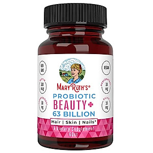Probiotic | Collagen | 1 Month Supply | Collagen Pills | Collagen & Probiotic Capsule for Hair, Skin, and Nails| Collagen Probiotic with Biotin for Adults | Vegan | Non-GMO | Gluten Free | 60 count
