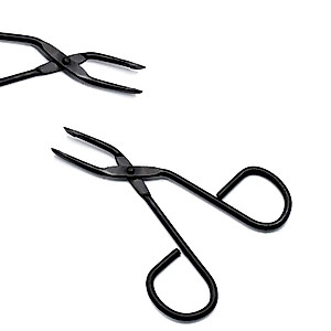 DDP Pro Scissor-like Tweezer Slant 'Eyebrow Black Color
