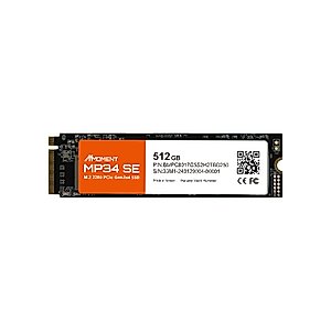 MMOMENT MT34 512GB SSD PCIe Gen3 NVMe M.2 2280 Internal Solid State Drive, Gen3.0X4, Read Speed up to 2000MB/s, for Laptop and PC Desktop