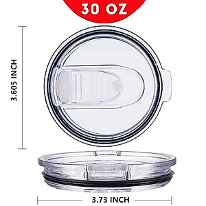 AILUXUAN Tumbler Lids Spillproof 30 Oz,2 Replacement Lids for 30 oz Stainless Steel Tumbler Travel Cup Yeti,Ozark Trails and more Cooler Cup, Sliding Splash Proof(30OZ,2Pack)