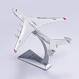 NUOTIE AN-225 Mriya 1:400 Scale Model Aircraft Kit Toy, Metal Die-cast Transport Aircraft Model with Display Stand, Adult Airplane Model Kits Gift (Russia)