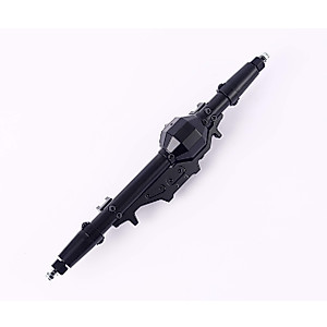 RZXYL Aluminum Front and Rear Axle for 1/10 Axial Wraith 90018 90048 90053 90018 90020 90045 90056 RR10 RC Model Crawler Car (Black)