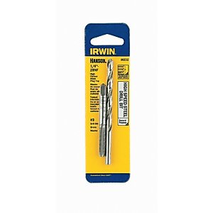 Irwin Tools IRWIN HANSON 1/4" - 28 NF Tap and No. 3 Drill Bit Set, 80232