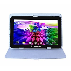 LINSAY 10.1" High End Octa Core 4GB RAM 128GB Storage Android 13 Google Certified Tablet with White Case