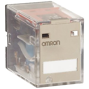 Omron MY2N DC24 (S) General Purpose Relay, Standard Coil Polarity, LED Indicator, Standard Type, Plug-In Socket/Solder Terminal, Double Pole Double Throw Contacts, 37.7 mA Rated Load Current, 24 VDC Rated Load Voltage