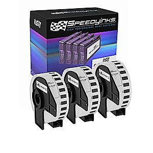 Speedy Inks Compatible Paper Tape Replacement for Brother DK-2210 |1.1 in x 100 ft (White, 3-Pack)
