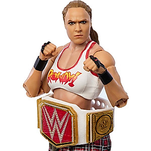 Mattel WWE Ronda Rousey Top Picks Elite Collection Action Figure, Articulation & Life-Like Detail, Interchangeable Accessories, 6-inch