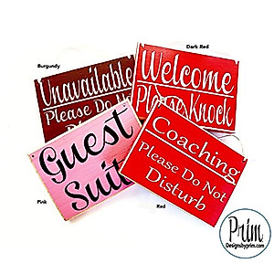 IN SESSION Please Do Not Disturb WELCOME Come on in Two Sided 8x6 Spa Salon Office Wood Open Closed Rustic Custom Sign Welcome Home Office Door Hanger