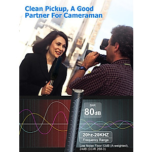 SYNCO XLR Shotgun Microphone, Shotgun Mic D2 Hyper Cardioid Directional Condenser Mic with XLR Connector, Video/Audio Recording for Camcorders, Shotgun-Microphone-XLR-Condenser-Mic