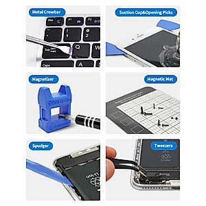 Mini Electric Screwdriver Set 140-IN-1: UnaMela Small Electric Screwdriver Cordless - 120 Precision Bits, 5 Torque Settings, LED Light, Magnetic Power Screwdriver Repair Tool Kit for PC RC Electronics