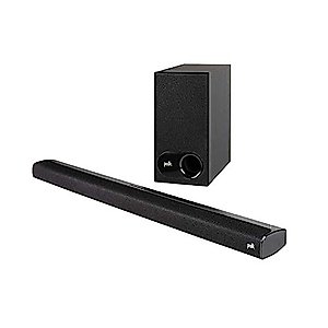 Polk Audio Signa S2 Ultra-Slim TV Sound Bar with Wireless Subwoofer - Black (Renewed)