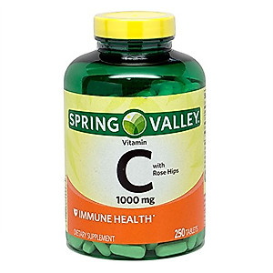 Spring Valley - Vitamin C 1000 mg with Rose Hips, 250 Tablets