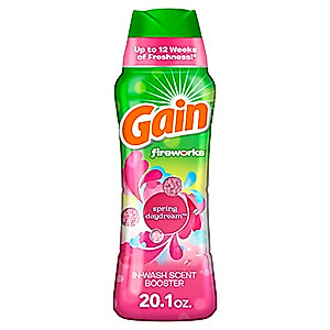 Gain Fireworks Laundry Scent Booster Beads for Washer, Spring Daydream, 20.1 fl oz, HE Compatible