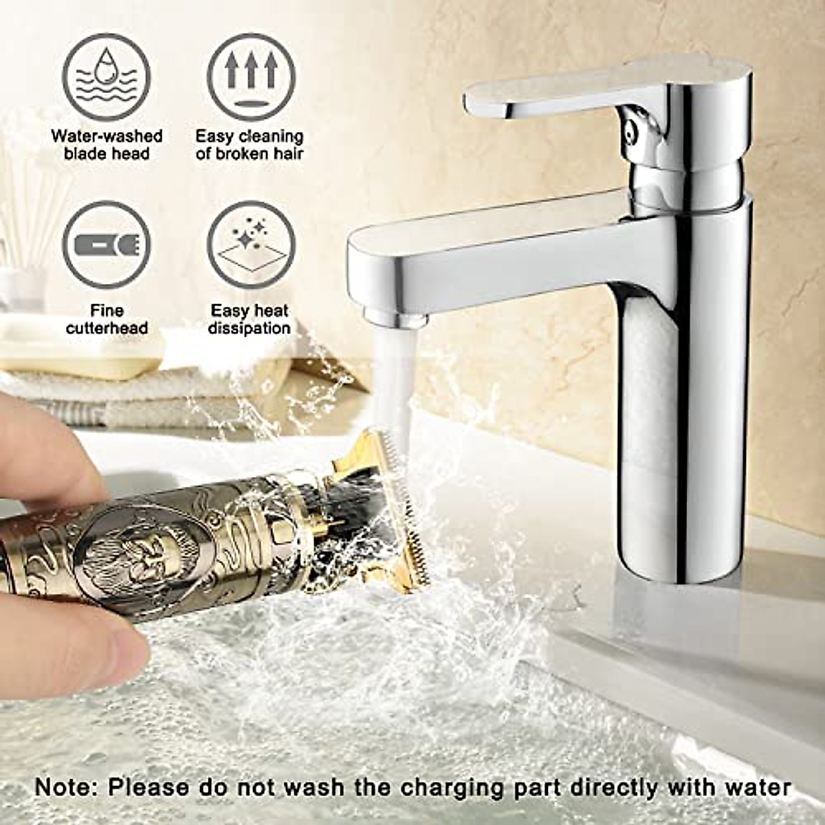 Innens Hair Clippers for Men, Professional Mens Hair Clippers Zero Gapped Cordless Hair Trimmer Professional Haircut & Grooming Kit for Men Rechargeable LED Display, Gifts for Men Dad Boyfriend