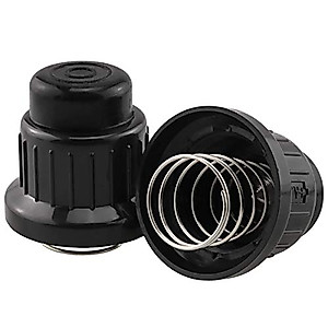 E-outstanding AA Push Button Igniter Switch 2PCS Black Universal Gas fire Pit AA Battery Pulse igniter Push Button Switch Replacement Cap
