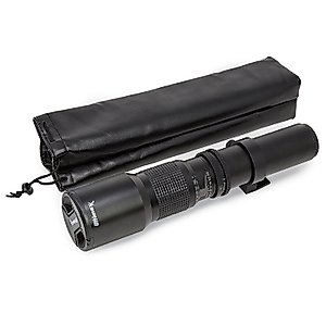 500mm F/8.0 Telephoto Lens with 7PC Accessory Bundle for Canon EOS 80D,77D,70D,60D,60Da,50D,7D,7D II,6D,6D II,5D Mark II,III,IV,5DS,1DS,T7i,T7s,T7,T6s,T6i,T6,T5i,T5,T4i,SL2 & SL1 Digital SLR Cameras