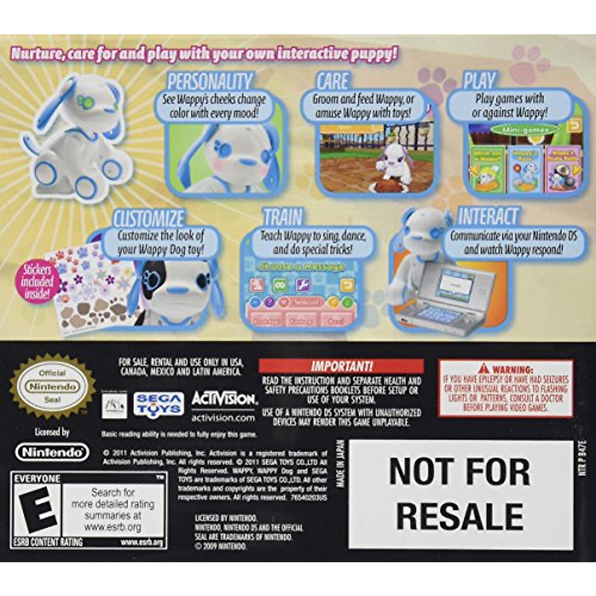 WAPPY DOG FOR NINTENDO DS