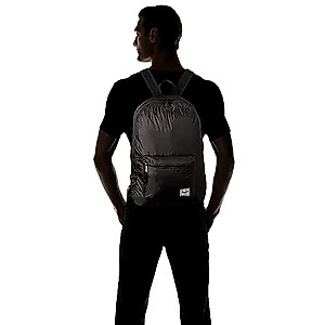 Herschel Packable Casual Daypack, Black/Black, 17.75" x 12.5", 24.5L