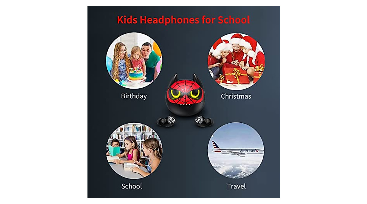 Togetface Wireless Kids Earbuds with 35H Playtime & Waterproof IPX5