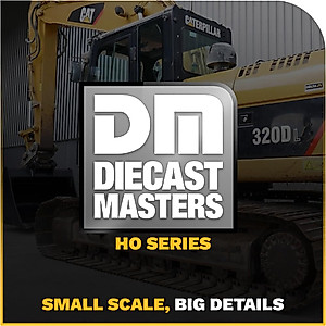 Diecast Masters 1:87 Caterpillar 320D L Hydraulic Excavator & Work Tools, HO Scale Series Cat Trucks & Construction Equipment |1:87 Scale Model Diecast Collectible Model 85652