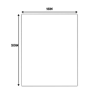 Golden State Art, 16x20 White Backing Board, Backer Boards for Frame, Picture (10 Pack)