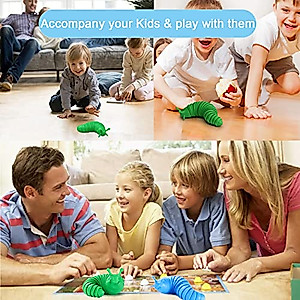 IFiwin Fidget Slug, Sensory Slug Fidget Toys for Autistic Children and Adults, Autism Sensory Toys, Christmas Stocking Stuffers for Kids, Teens & Adults, Anxiety Relief Slugapillar