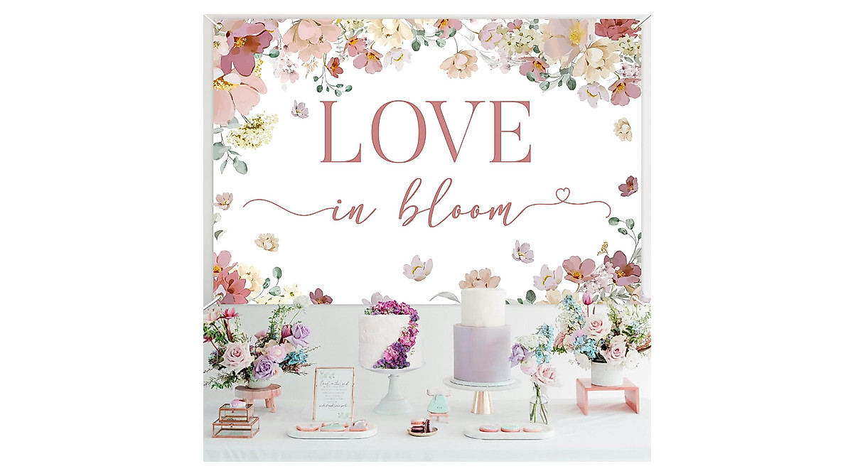 Kreatwow Rose Gold Bridal Shower Backdrop Decor