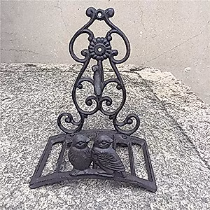 Small Garden cast Iron Water Pipe Rack Bird Faucet Wrought Iron Water Pipe Bracket Garden Drain Pipe Shelf Gardening-Duck (Color : C)