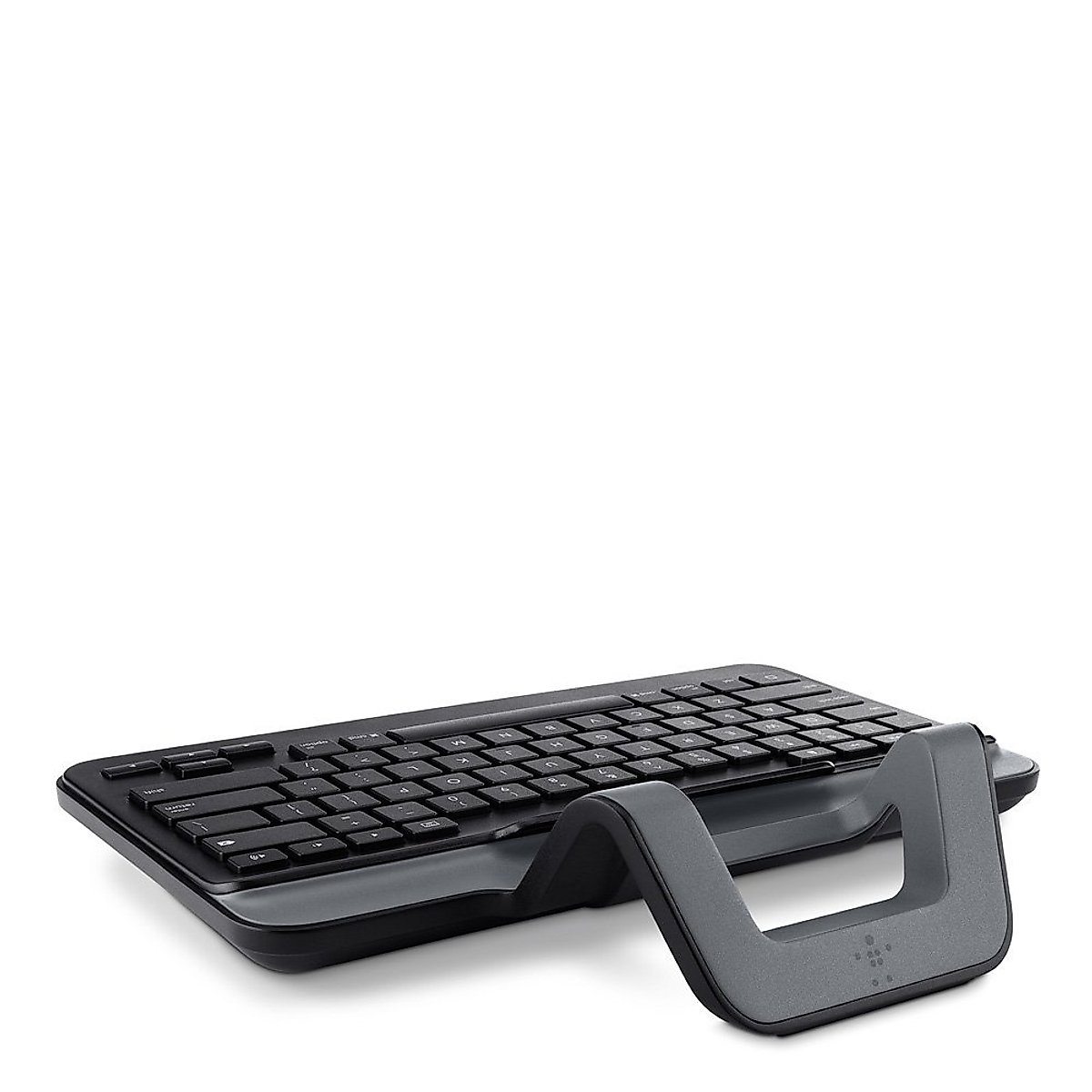 Belkin Wired Keyboard Stand For Apple iPad - Tablet Stand for Apple iPad, iPad Pro, iPad Mini & iPad Air Models w/ Lightning Port - iPad Accessories - Wired Keyboard iPad Stand w/ Full Size Keycaps