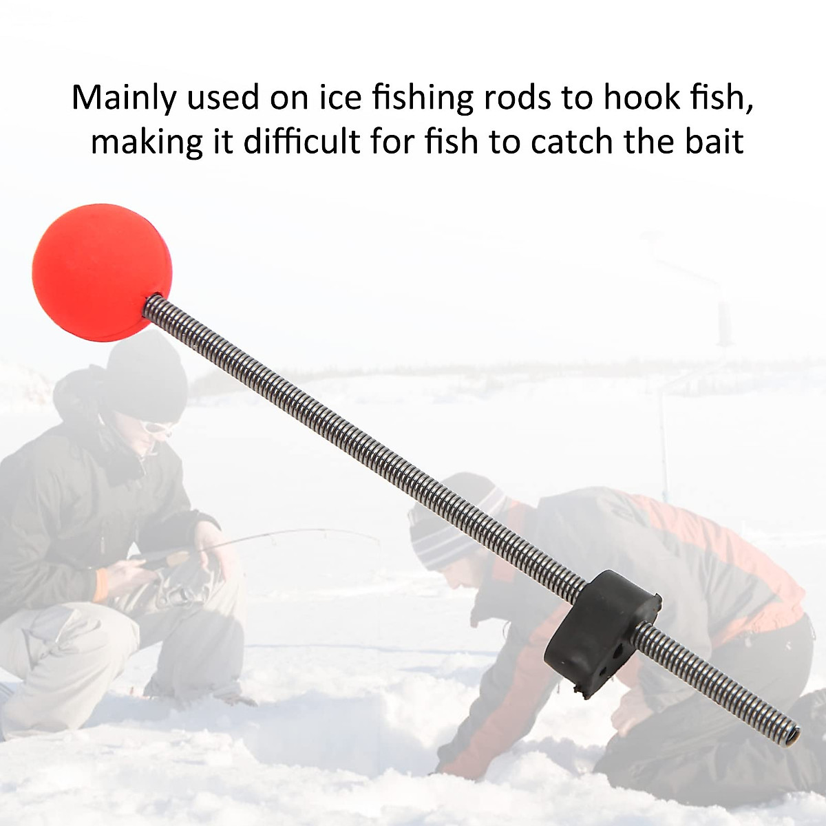 Ice Fishing Pole End, 5Pcs Extension Section Rods Pole End Tip with Rod Ice Fishing Accessories Ice for Fishing(M)
