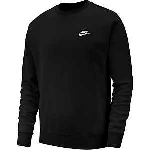 Nike Men's NSW Club Crew, Black/White, Medium