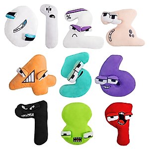 HARPPA Number Plush Toys,1-10 Number Toy,Learning for Toddlers,Kids Birthday Holidays Party Favor Preferred Gift, Stuffed Animals Doll Toys, Room Decoration, Gifts for Thanksgiving Day&Christmas Day