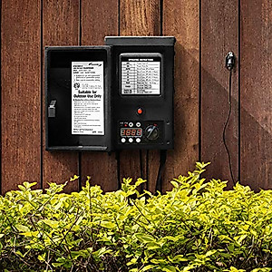 Malibu 300 Watt Power Pack with Sensor and Weather Shield for Low Voltage Landscape Lighting Spotlight Outdoor Transformer 120V Input 12V Output 8100-0300-01