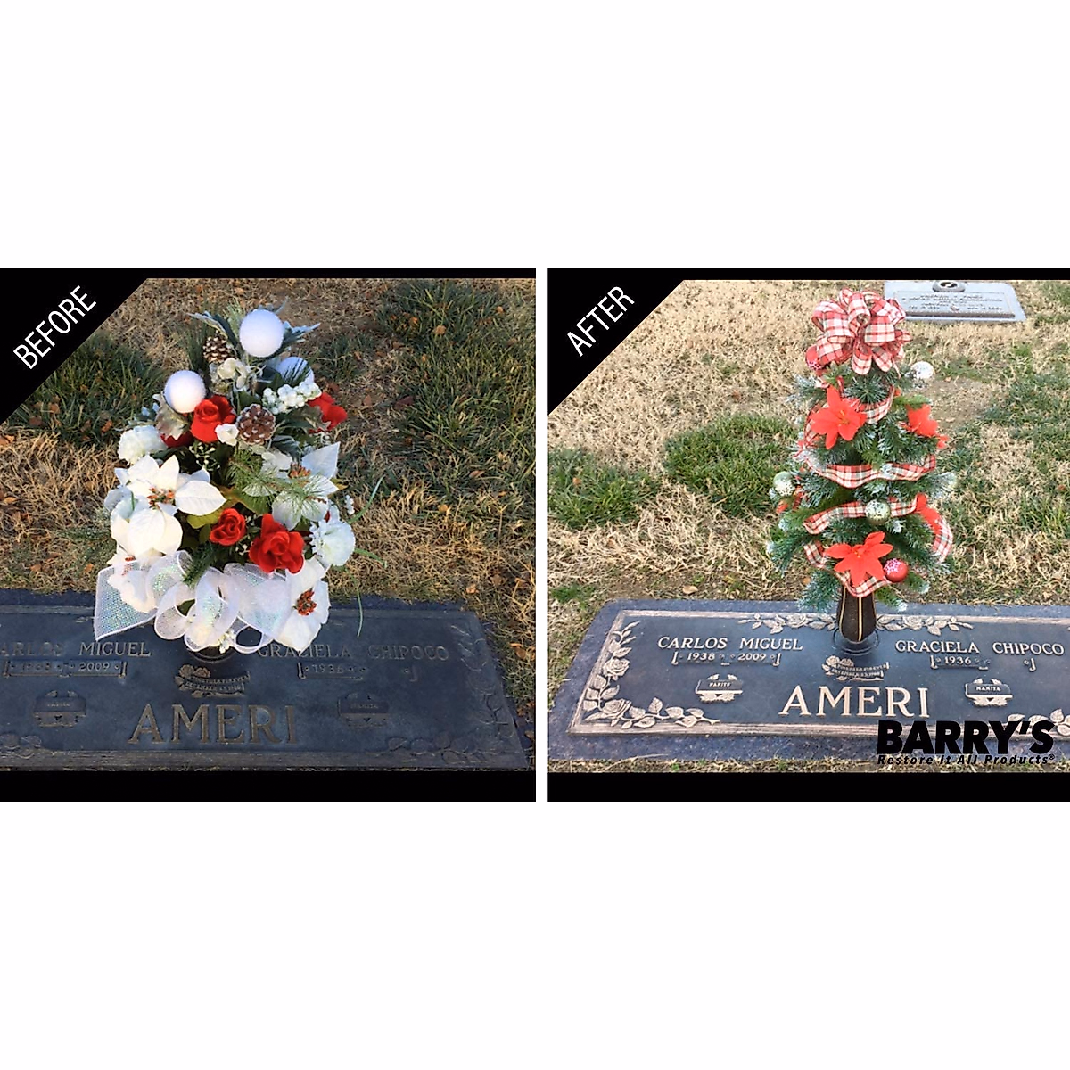 Barry's Restore It All Products - Cemetery Marker Care System | The Internet Sensation that cleans and restores Cemetery Markers! Removes hard water, calcium deposits and MORE!