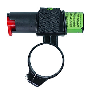 Cycle Saver Pepper Spray Bike Mount - Size Small - Easy to Install Bicycle Holder for Road & Mountain Bikes - Maximum Police Strength Self Defense OC Spray Safety Flip Top