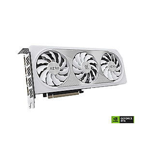 GIGABYTE GeForce RTX 4060 AERO OC 8G Graphics Card, 3X WINDFORCE Fans, 8GB 128-bit GDDR6, GV-N4060AERO OC-8GD Video Card