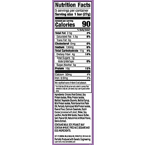 Protein One 90 Calorie Keto Protein Bars, Peanut Butter Chocolate, 5 ct
