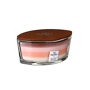 WoodWick Ellipse Scented Candle, Island Getaway Trilogy, 16oz | Up to 50 Hours Burn Time