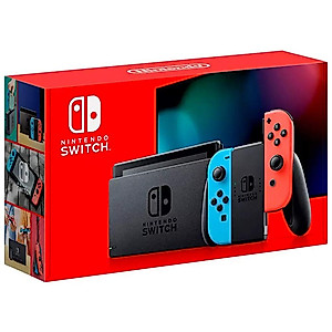 Nintendo Switch Console + Essential Gamer Gear Bundle with RDS Game Traveler Deluxe Travel Case and Turtle Beach Recon 50 Headset (US Warranty, 64GB SD Card Bundle, Neon)